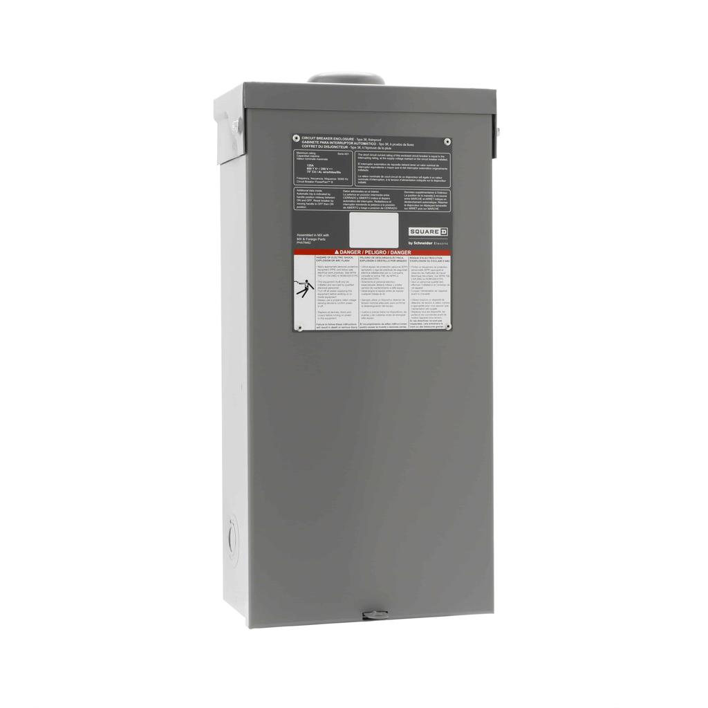 Circuit breaker enclosure, PowerPacT B, 15 to 125A, 2 or 3 poles, NEMA ...