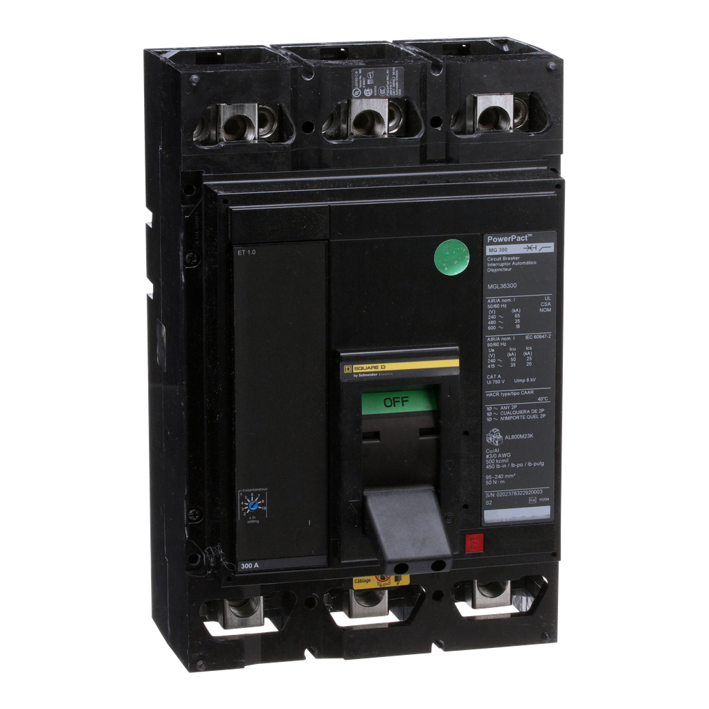 Circuit breaker, PowerPacT M, 700A, 2 pole, 600VAC, 18kA, lugs, ET 1.0 ...