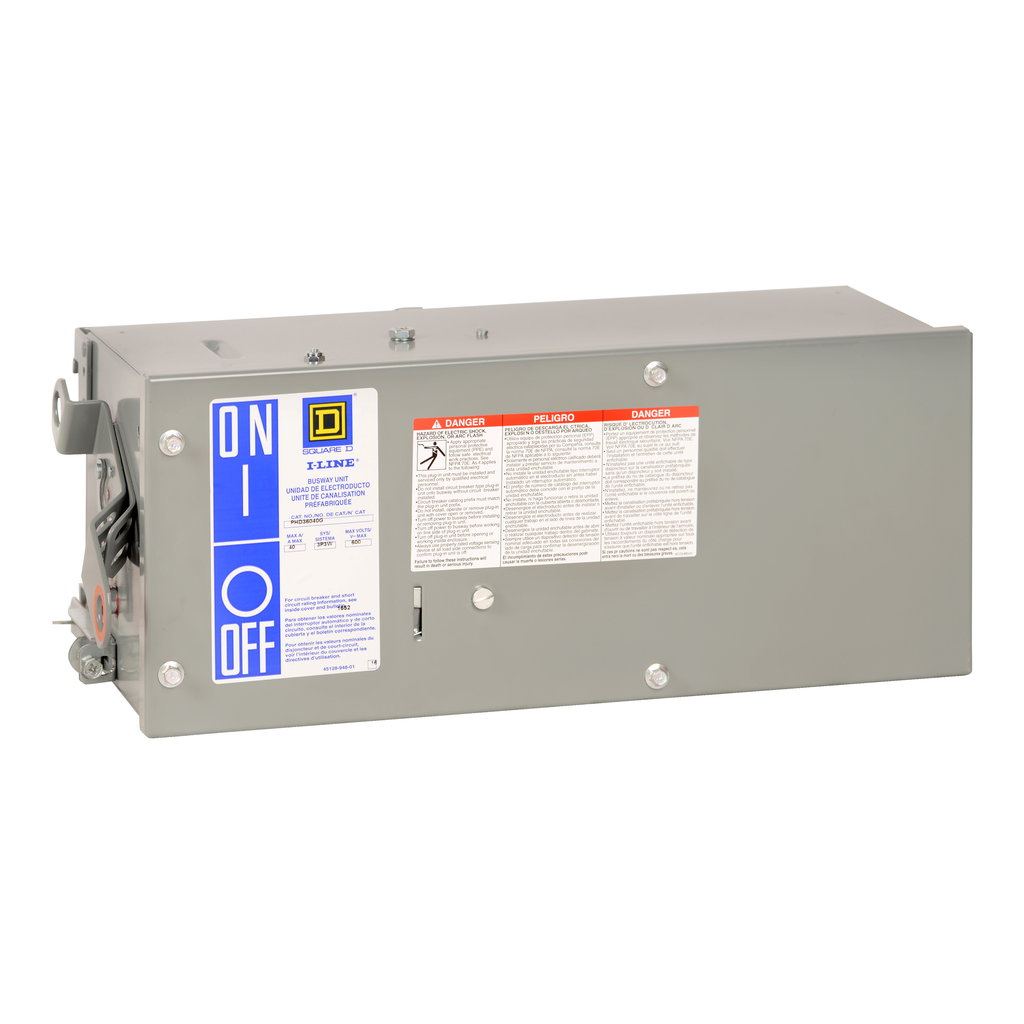 Plug-in unit, I-Line Busway, PowerPacT H, 60A, 3 phase, 3 wire, 600VAC ...