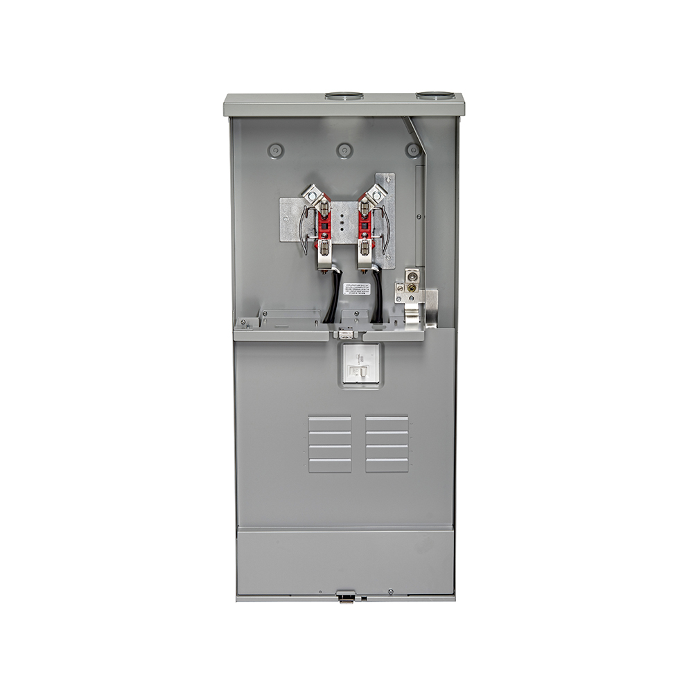 200A Outdoor Meter Main Combo, 8 Spaces, Ringless with Internal Trough ...